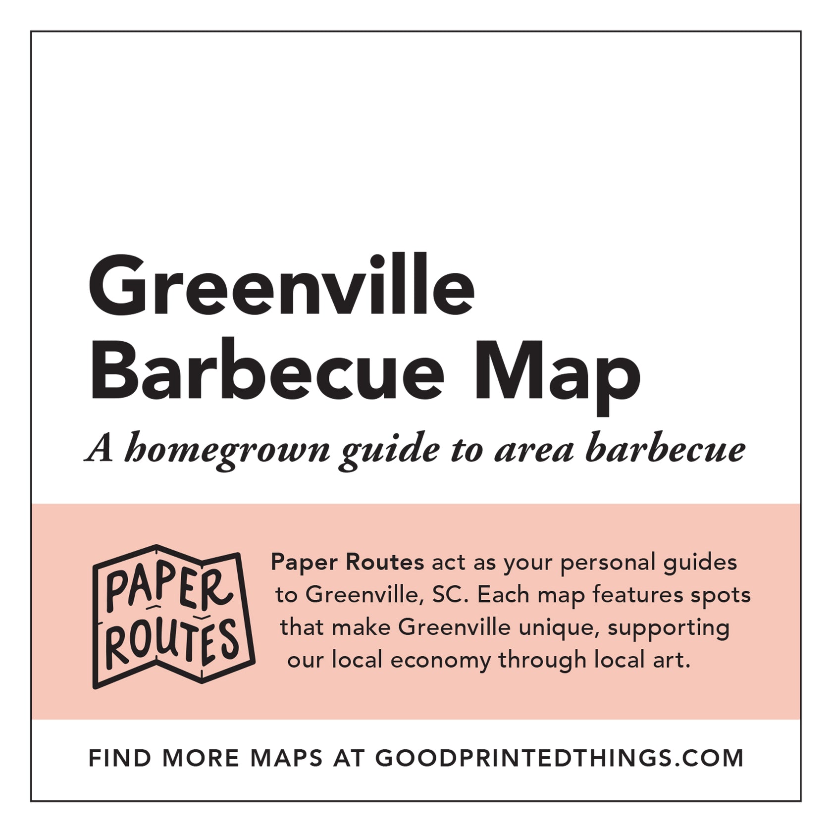 Barbecue Map | Greenville’s Best BBQ Spots – Good Printed Things