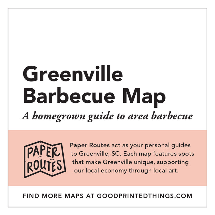 Barbecue Map | Greenville’s Best BBQ Spots – Good Printed Things