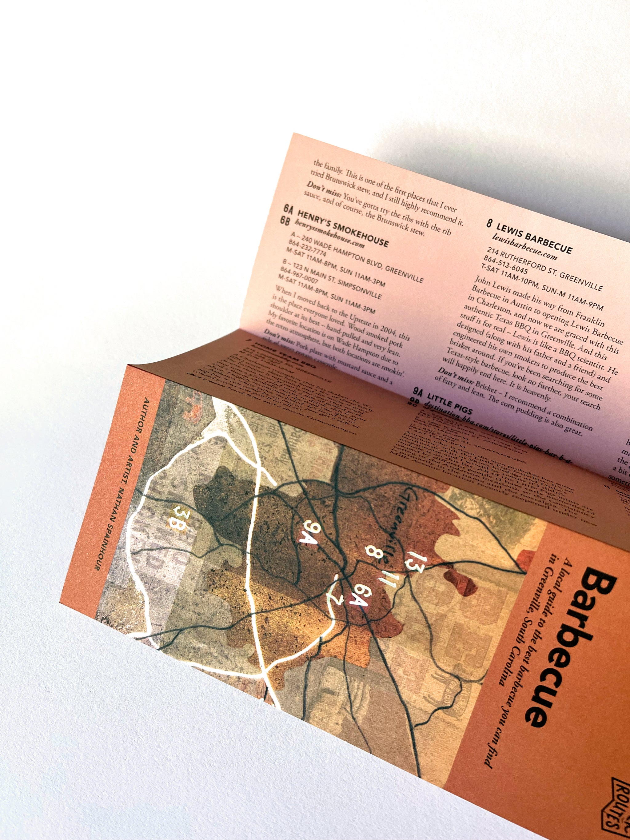 Barbecue Map | Greenville’s Best BBQ Spots – Good Printed Things