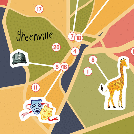 Family Fun Map | Greenville’s Kid-friendly Spots – Good Printed Things